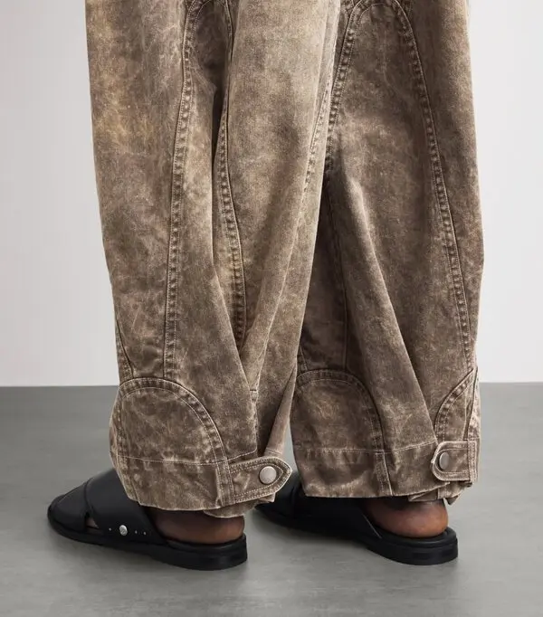 Issey Miyake Cotton Elements Wide-leg Trousers