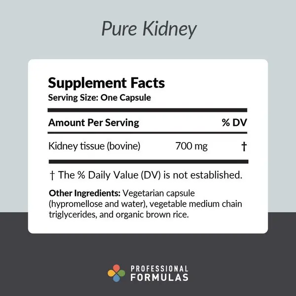 Professional Formulas Pure Kidney 60 Capsules