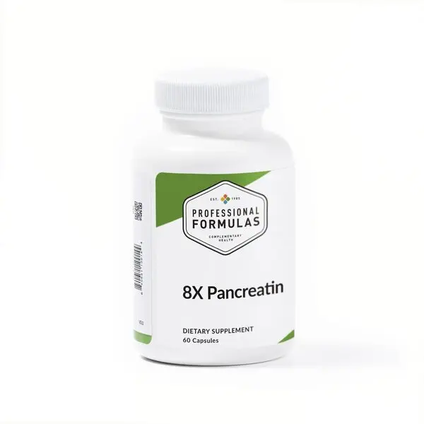 Professional Formulas 8x Pancreatin 60 Capsules - One-color