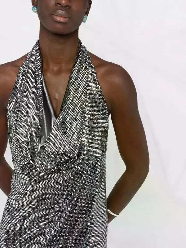BLANCA VITA Sequin Long Gown