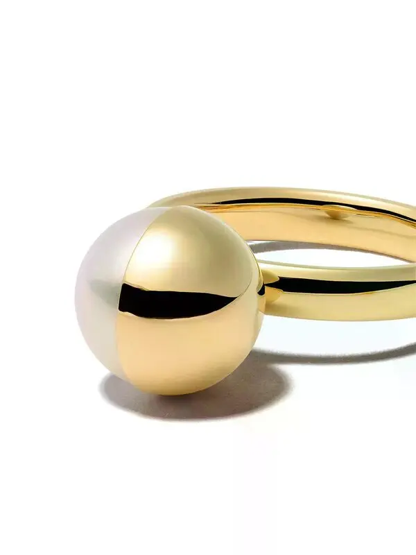 TASAKI 18kt Yellow Arlequin Ring With Freshwater Pearl