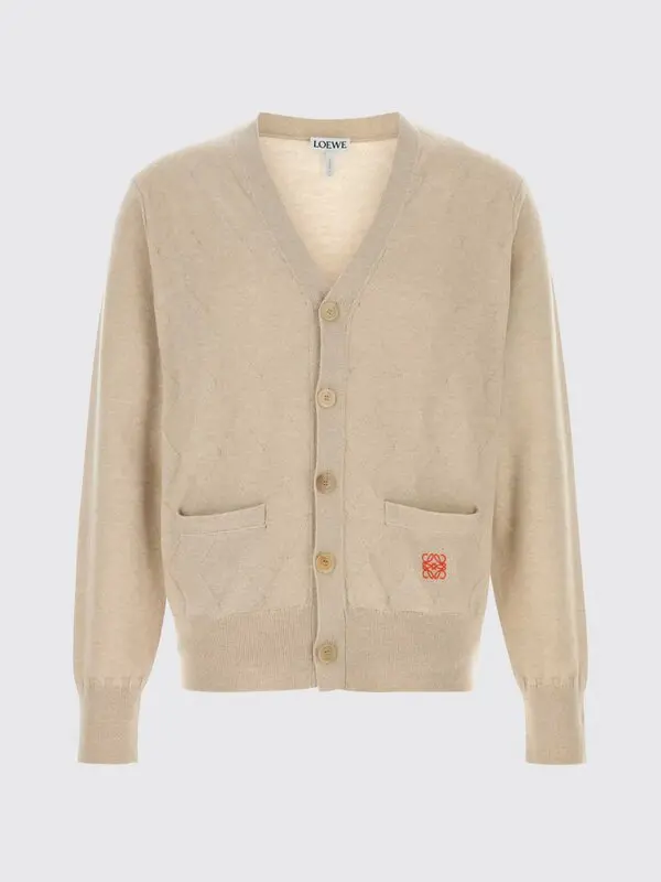 Loewe Argyle Knit Cardigan