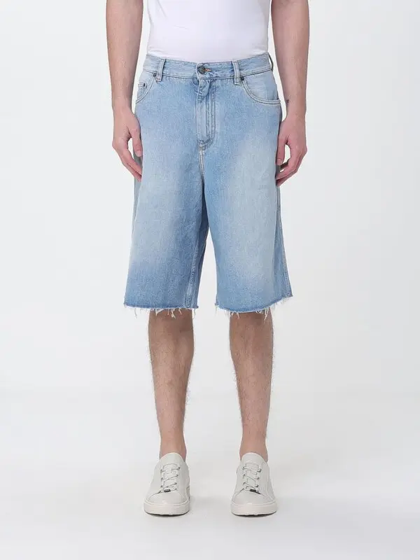Dolce & Gabbana Cotton Denim Shorts - Blue