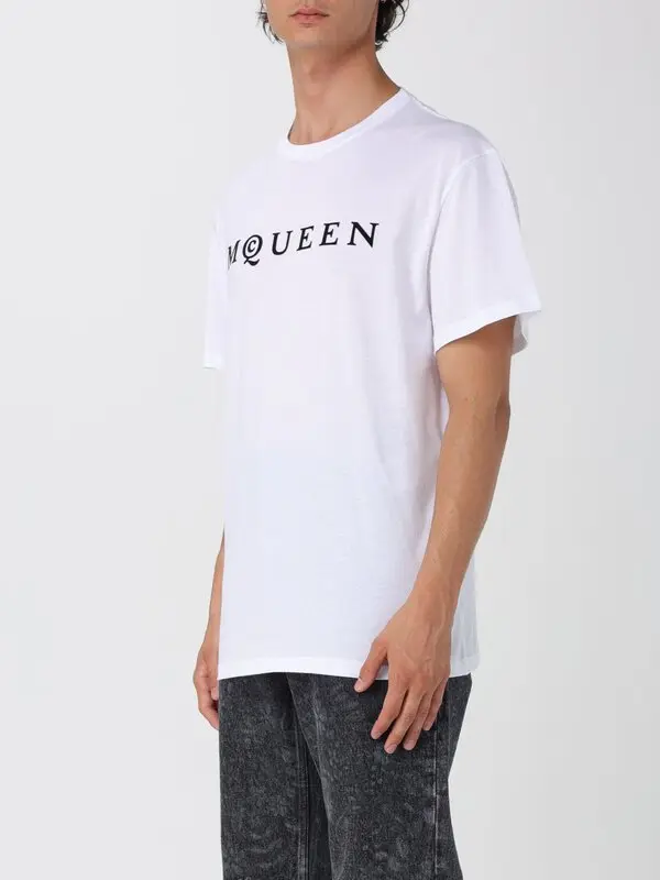 Alexander McQueen Logo Cotton T-shirt - White