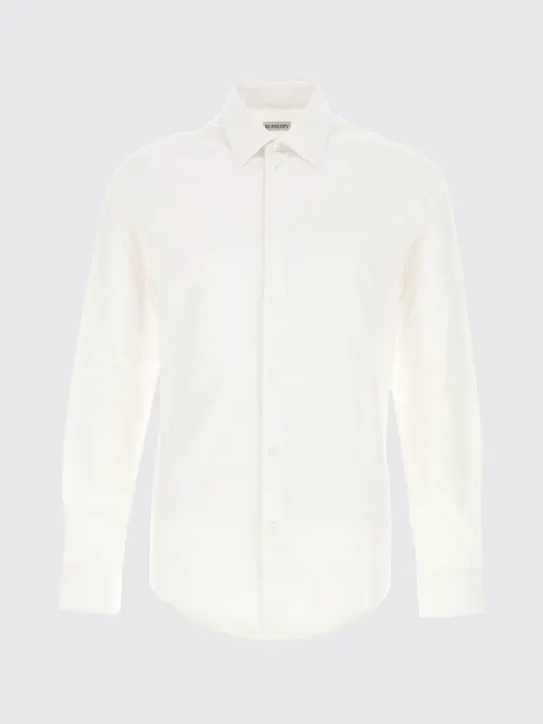 Burberry Slim Fit Cotton Poplin Shirt With French Collar