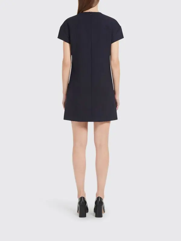 COURREGES Short Sleeve Mini Dress - Black