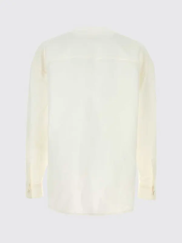 JIL SANDER Linen Blend Shirt - Milk