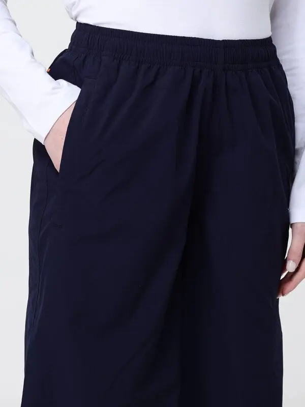 SAVE THE DUCK Technical Fabric Palazzo Trousers - Blue