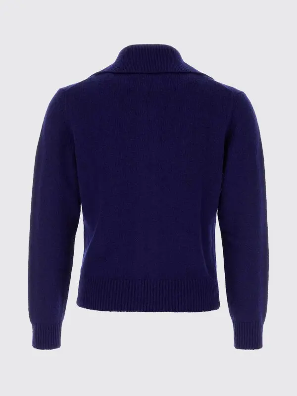 JIL SANDER Wool Blend Zip-up Cardigan - Ink