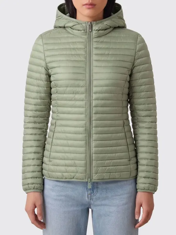 SAVE THE DUCK Alexa Hooded Quilted Down Jacket - Green