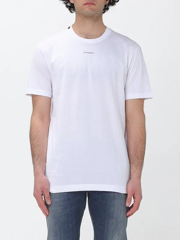 Dolce & Gabbana Cotton T-shirt With Logo - White