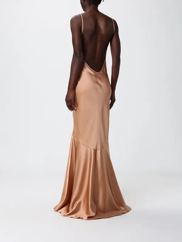 Elisabetta Franchi Satin Maxi Dress