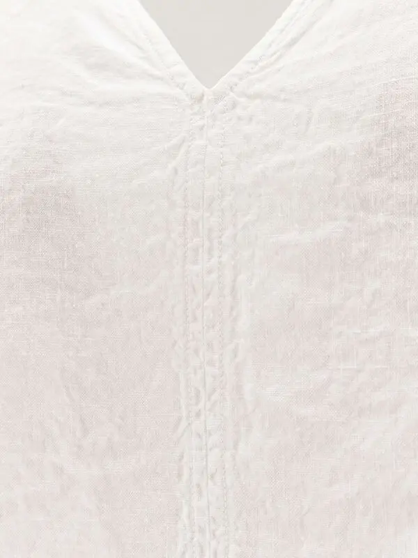 Aspesi V-neck Linen Top