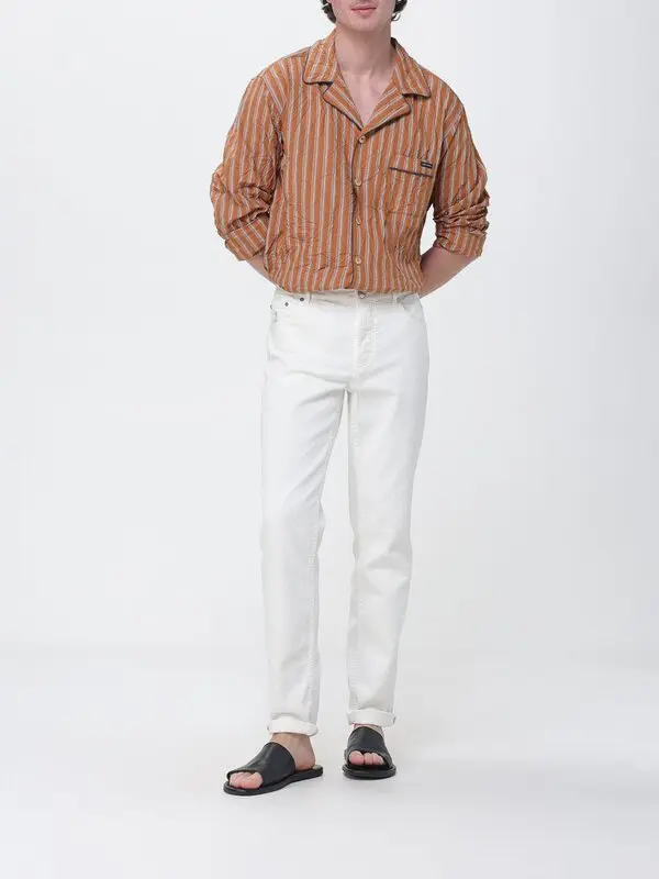 Dolce & Gabbana Striped Silk Blend Shirt
