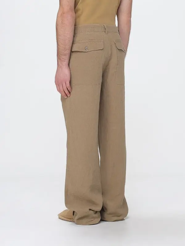 Barena Venezia Wide Leg Linen Trousers - Green