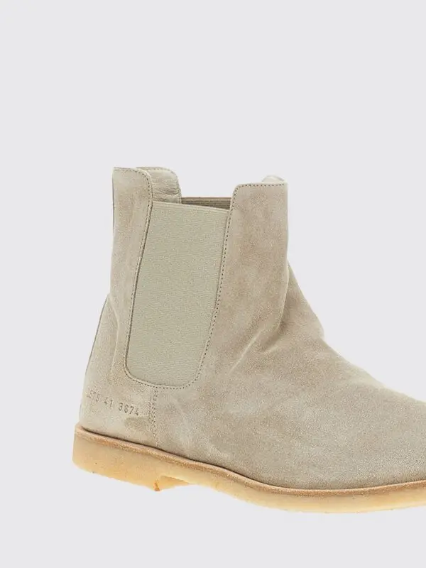 COMMON PROJECTS Suede Chelsea Ankle Boots - Grey
