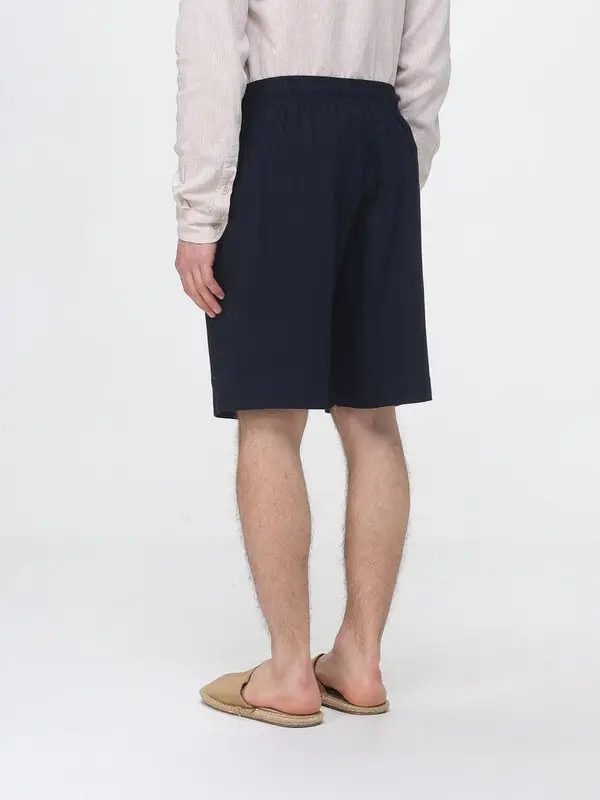 Emporio Armani Linen And Viscose Blend Casual Shorts