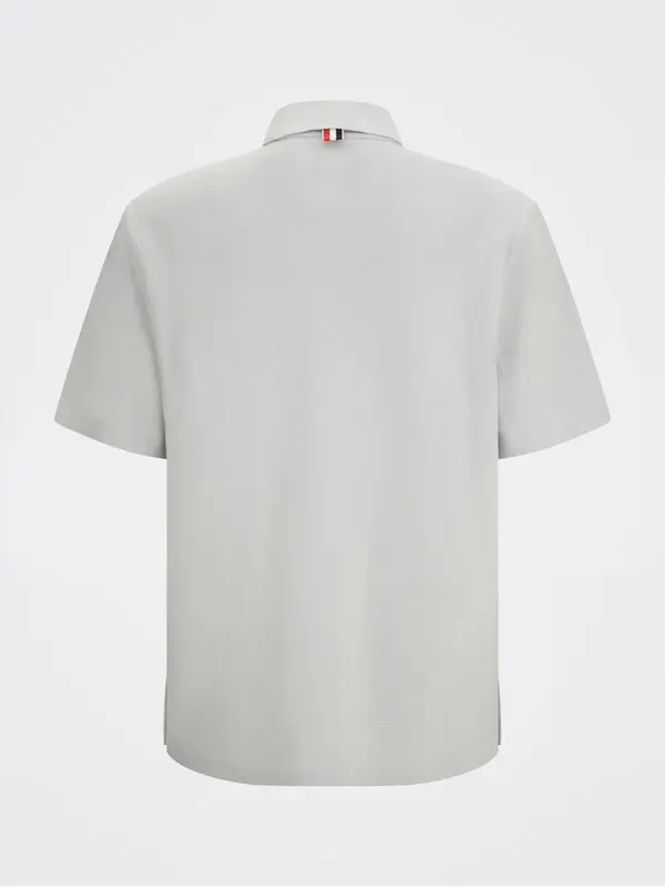Thom Browne Cotton Polo Shirt - Grey