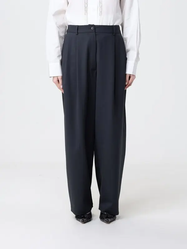 CORDERA Twill Wide-leg Tailored Trousers