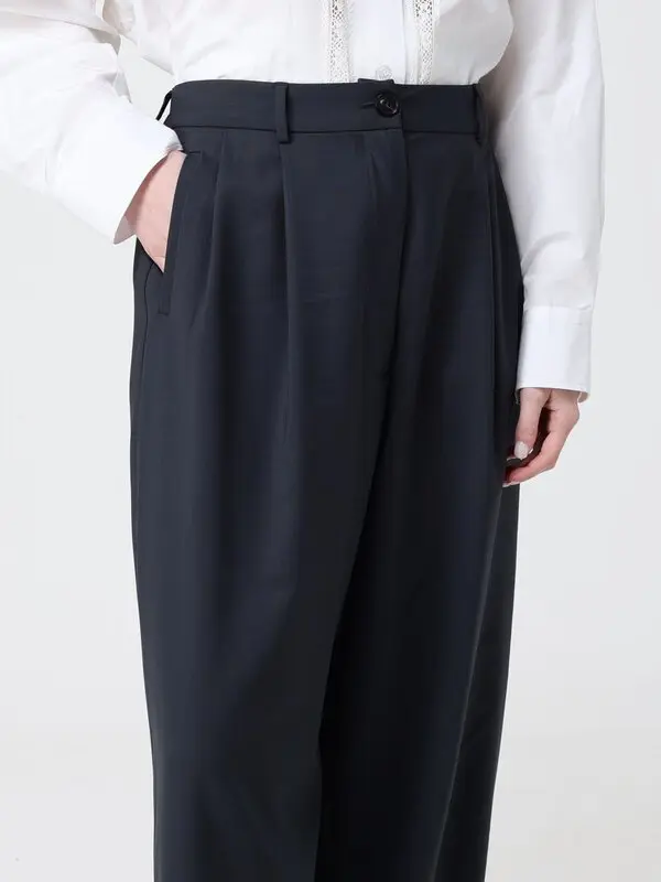 CORDERA Twill Wide-leg Tailored Trousers