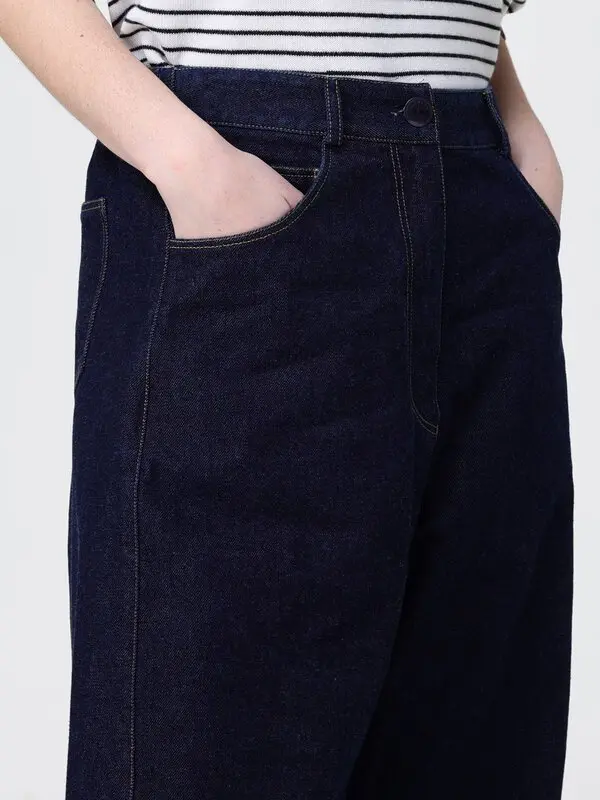 CORDERA Cotton Denim Wide-leg Jeans