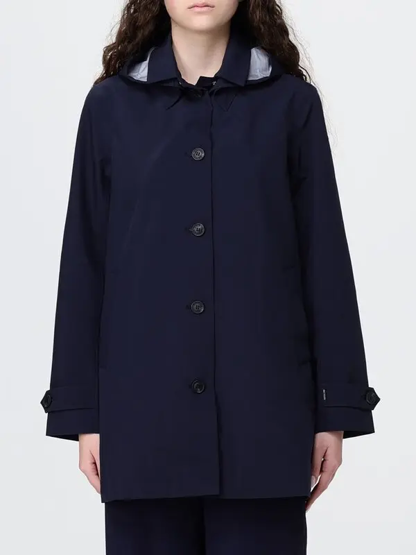 SAVE THE DUCK April Recycled Polyester Trench Coat - Blue