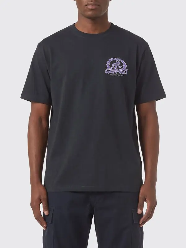 Gramicci Cotton T-shirt With Logo - Black