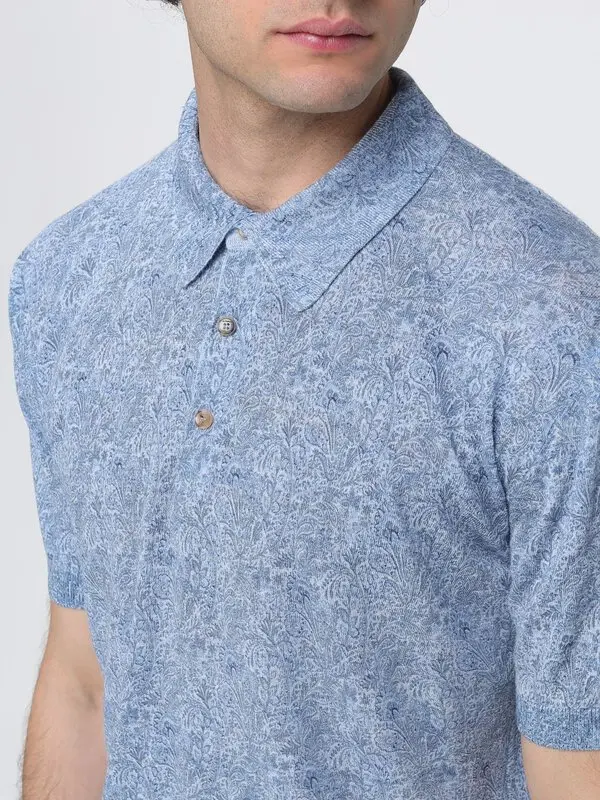 Etro Polo Shirt - Gnawed Blue