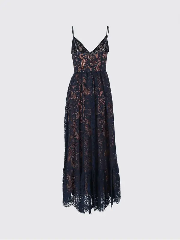 michael kors embroidered lace dress Michael Kors V-Neck Cotton Dress