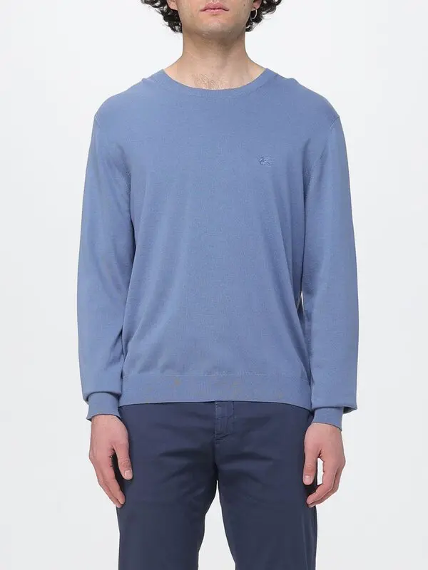 Etro Crew Neck Pullover - Gnawed Blue