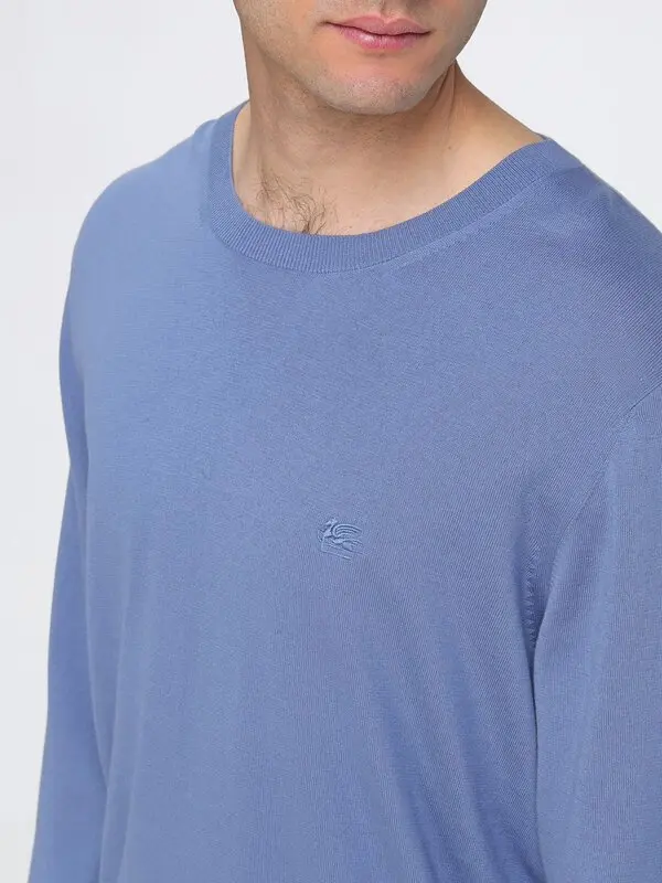 Etro Crew Neck Pullover - Gnawed Blue