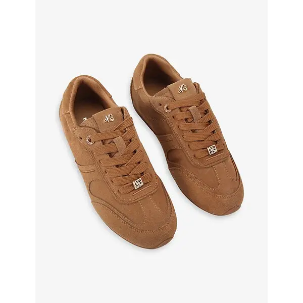 Kurt Geiger Luella Suede Trainers - Camel