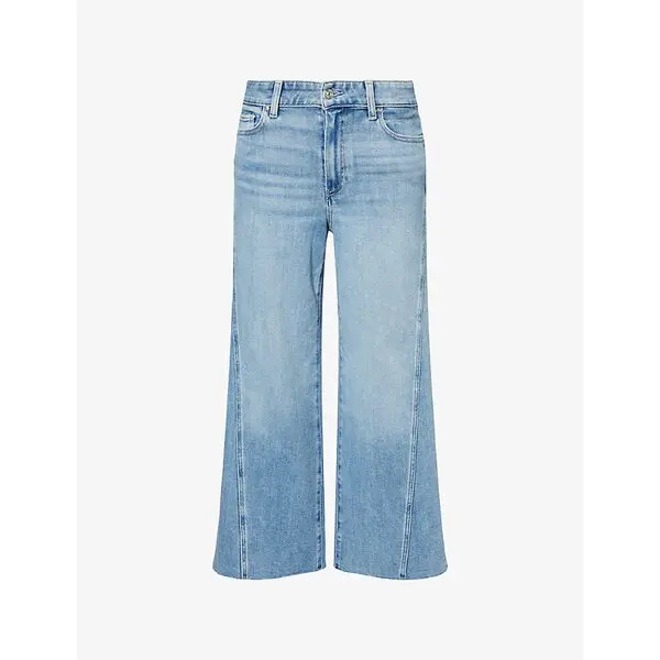 Paige Vanessa Twist Raw-hem Stretch-denim Jeans