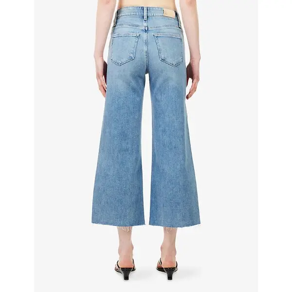 Paige Vanessa Twist Raw-hem Stretch-denim Jeans