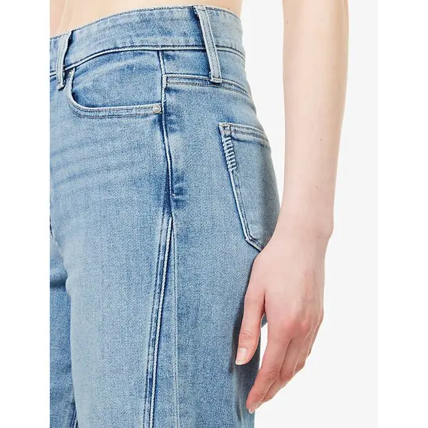 Paige Vanessa Twist Raw-hem Stretch-denim Jeans