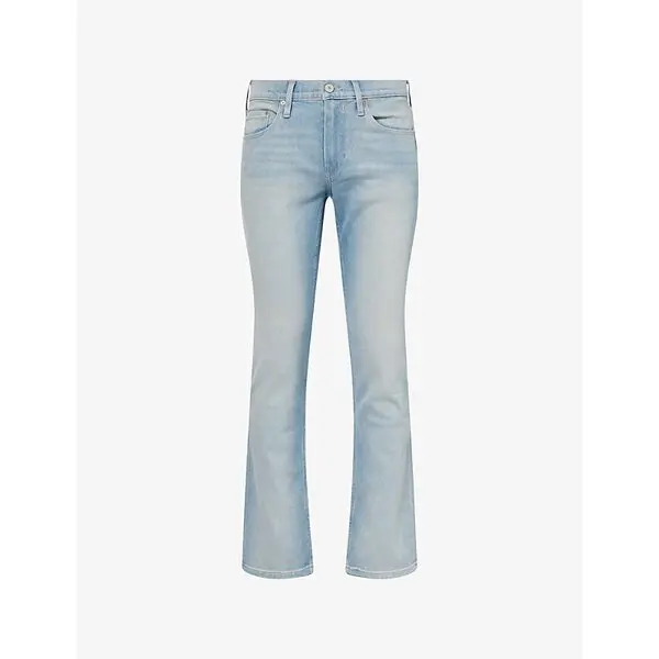 Paige Normandie Transcend Straight Stretch-denim Jeans