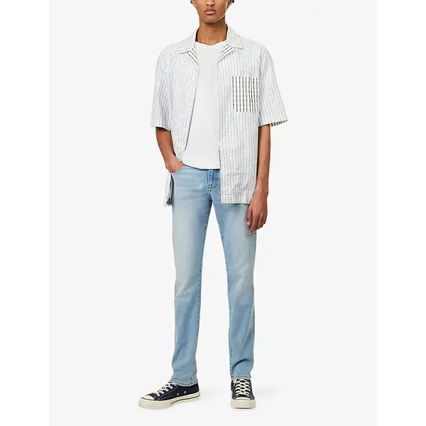 Paige Normandie Transcend Straight Stretch-denim Jeans