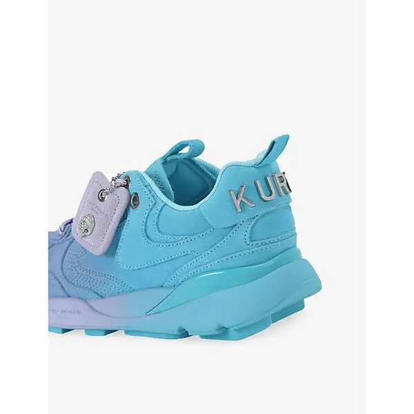 Kurt Geiger Kurt Runner Suede Trainers - Blue