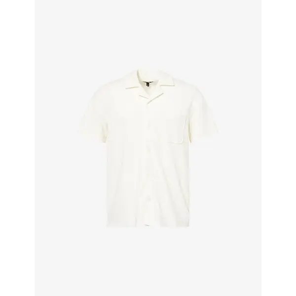 Paige Oliver Ribbed Short-sleeved Cotton Shirt