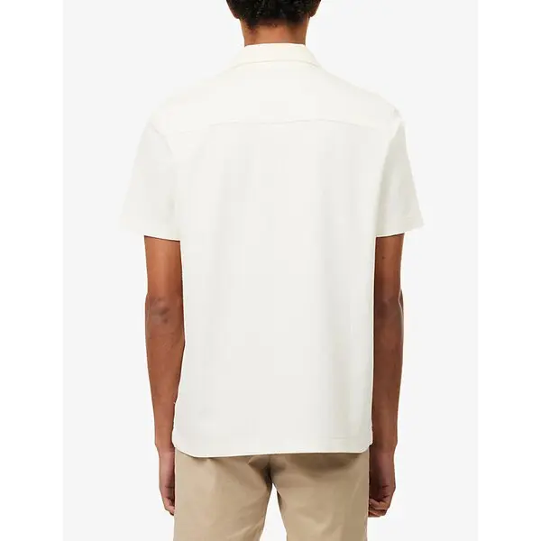 Paige Oliver Ribbed Short-sleeved Cotton Shirt