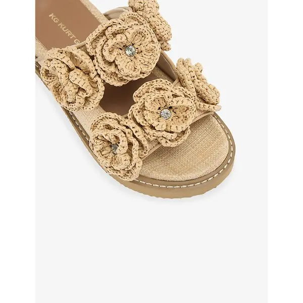 Kurt Geiger Sonnet Raffia Sandals