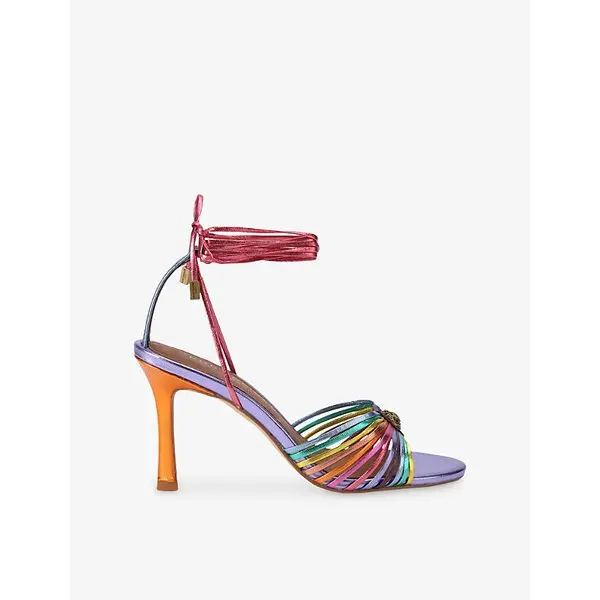 Kurt Geiger Leather Multi-strap Heeled Sandals