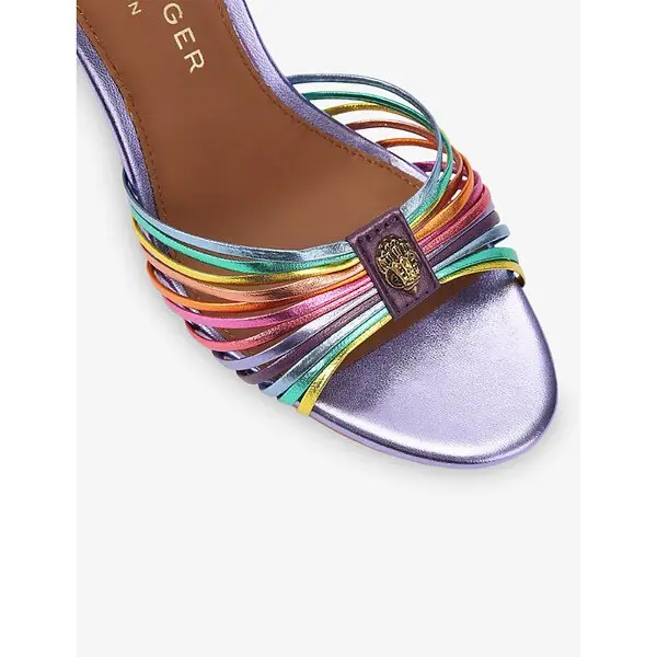 Kurt Geiger Leather Multi-strap Heeled Sandals