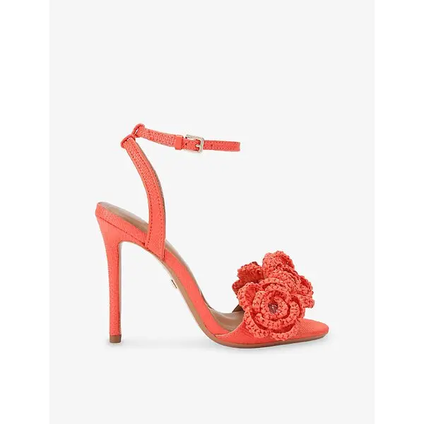 Kurt Geiger Sonnet Raffia Heeled Sandals