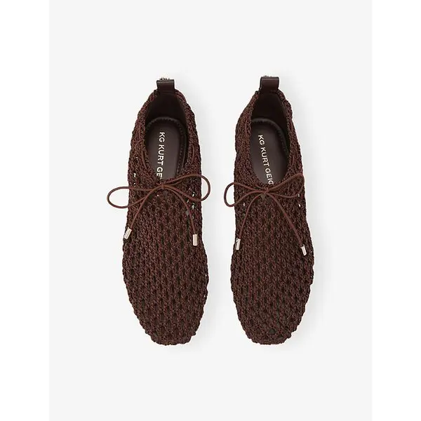 Kurt Geiger Nottie Woven Ballet Flats