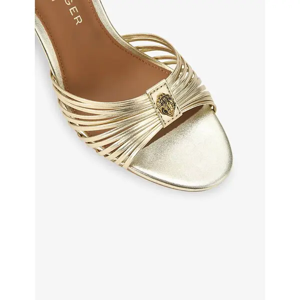 Kurt Geiger Tie Multi-strap Leather Heeled Sandals