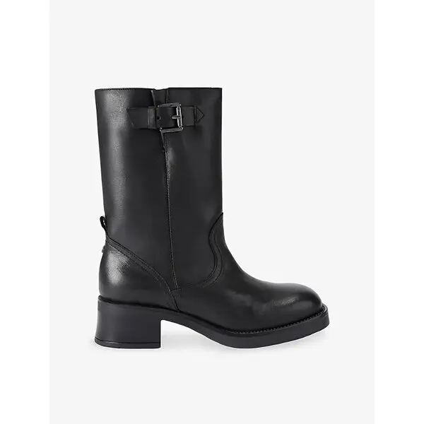 Kurt Geiger Trident Heeled Leather Boots