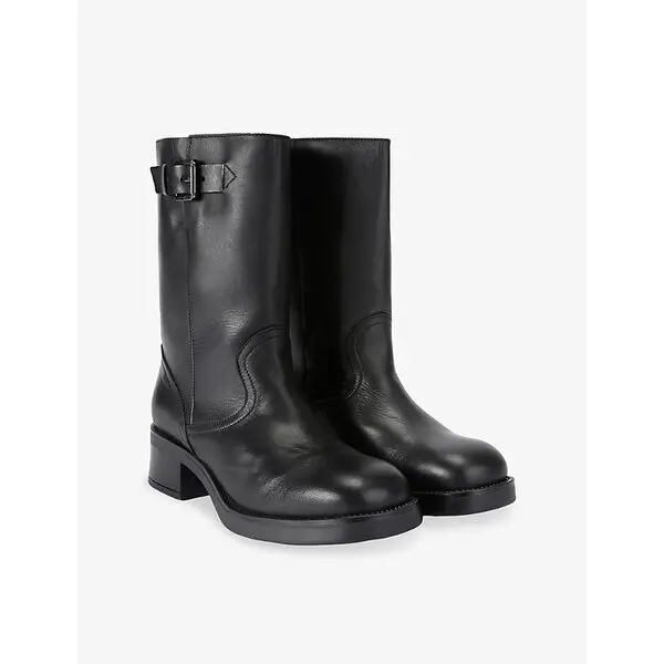 Kurt Geiger Trident Heeled Leather Boots