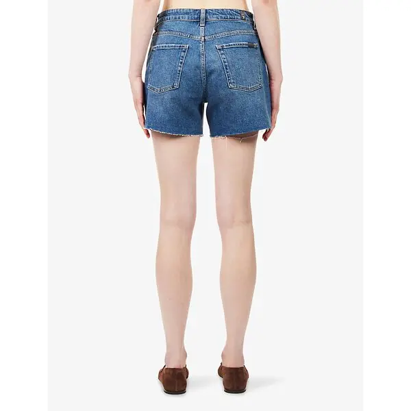 7 For All Mankind Monroe Mid-rise Denim Shorts