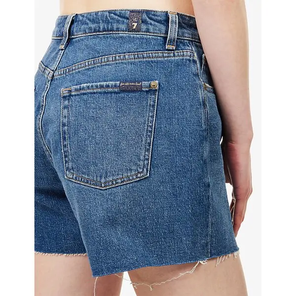 7 For All Mankind Monroe Mid-rise Denim Shorts
